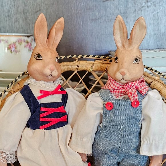 Other | Vintage Porcelain Bunny Dolls | Poshmark